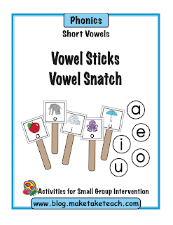 Classroom Freebies Too: Short Vowel Sticks