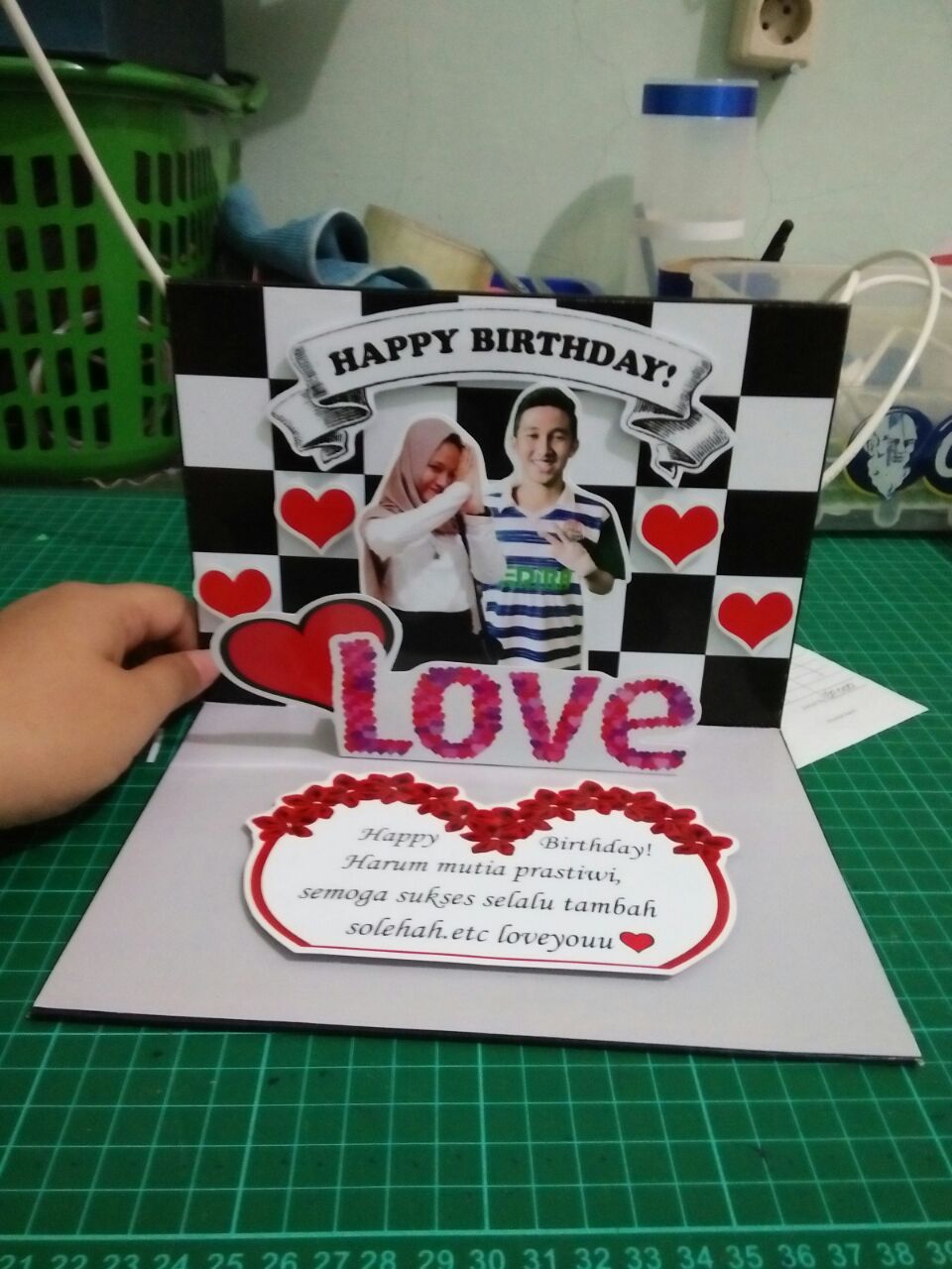 Jasa Pembuatan Kartu Ucapan Pop Up Jakarta: Pop Up Card Custom