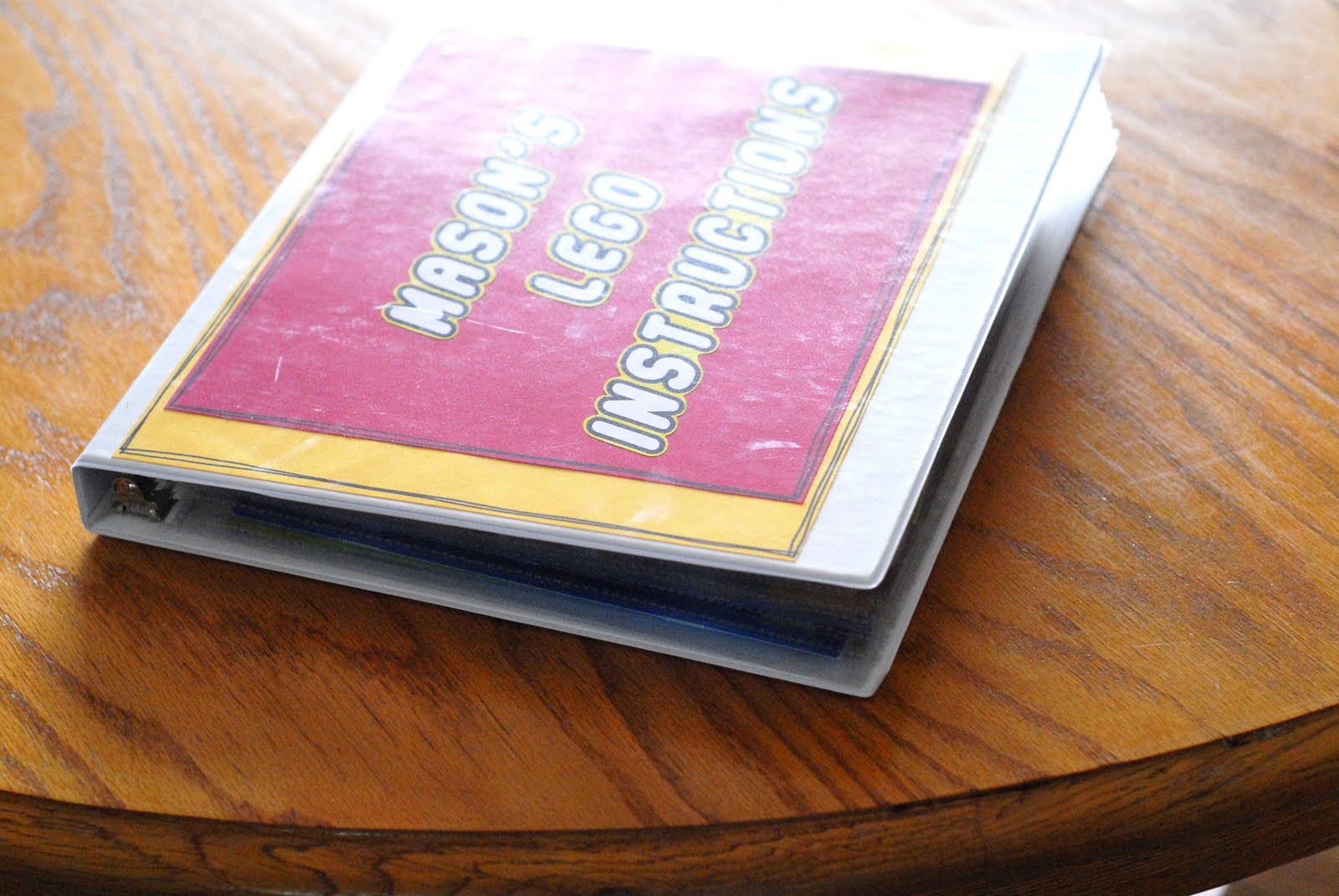 kristy.makes: diy: lego instructions binder