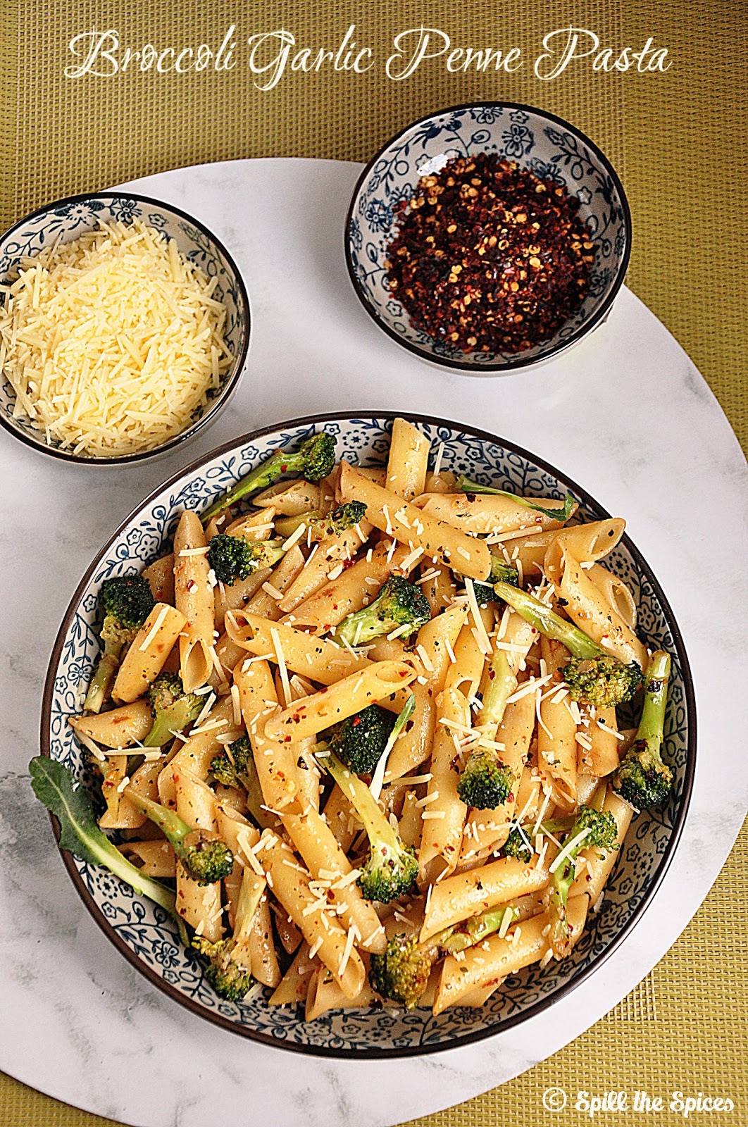 Broccoli Garlic Penne Pasta Spill The Spices