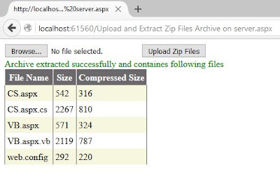 How to Upload and Extract Zip File in Asp.Net - D365 F&O Solutions
