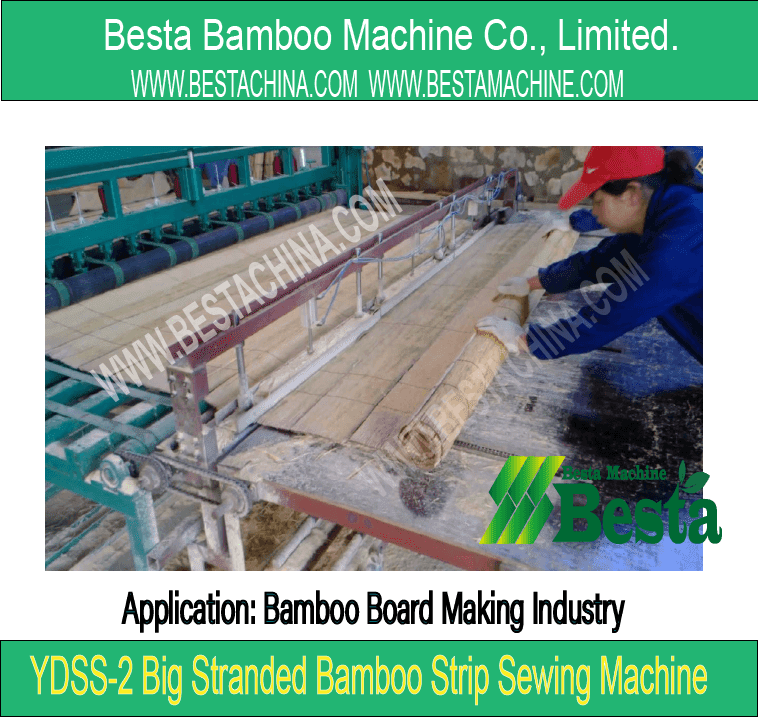 BAMBOO PROCESSING MACHINE: Flattened Stranded Bamboo Strip Sewing ...