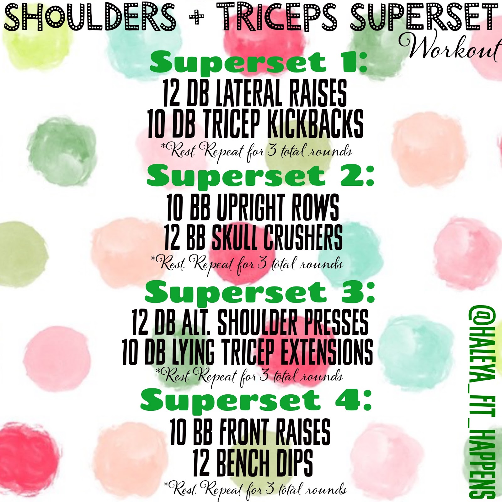 Fit Happens Shoulders And Triceps Superset
