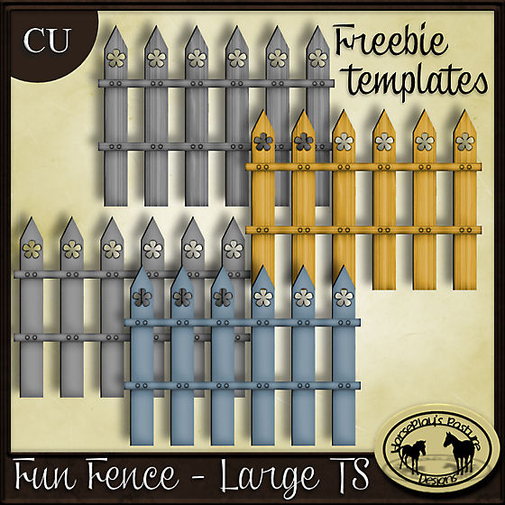 HorsePlay's Pasture Designs: Fence Templates - Freebie
