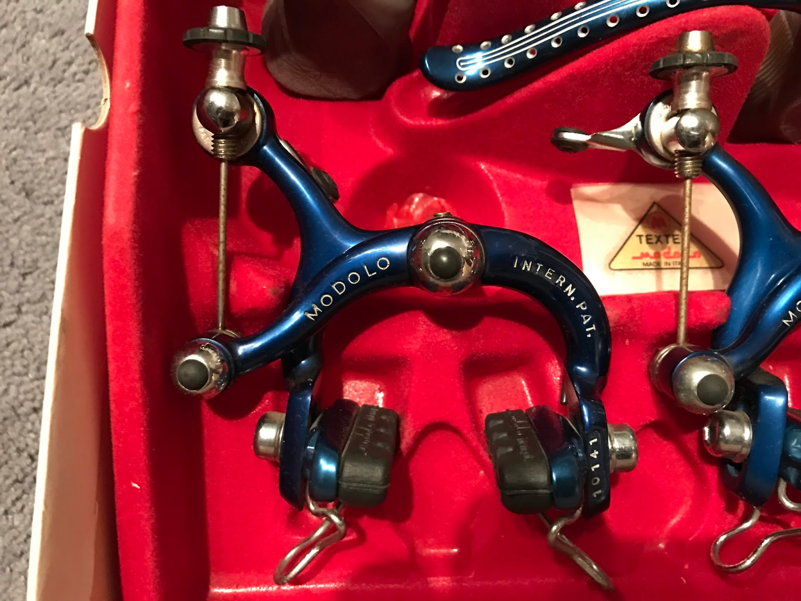 Vintage Racing Bicycles: Modolo Professional Brakeset - NOS, Boxed