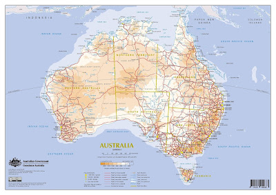 Online Maps: Australia road system