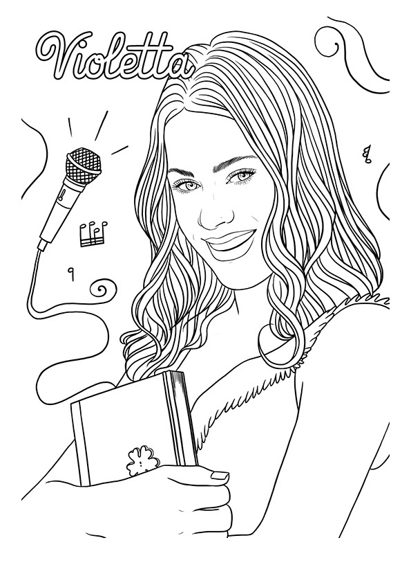 Desenhos para Colorir e Imprimir: Desenhos para colorir da Violetta ...