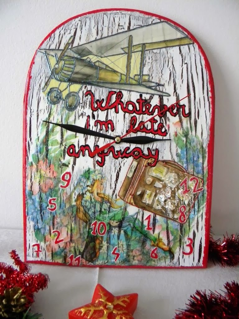 Simonel Art - produse handmade realizate cu tehnica decoupage: Ceasuri ...