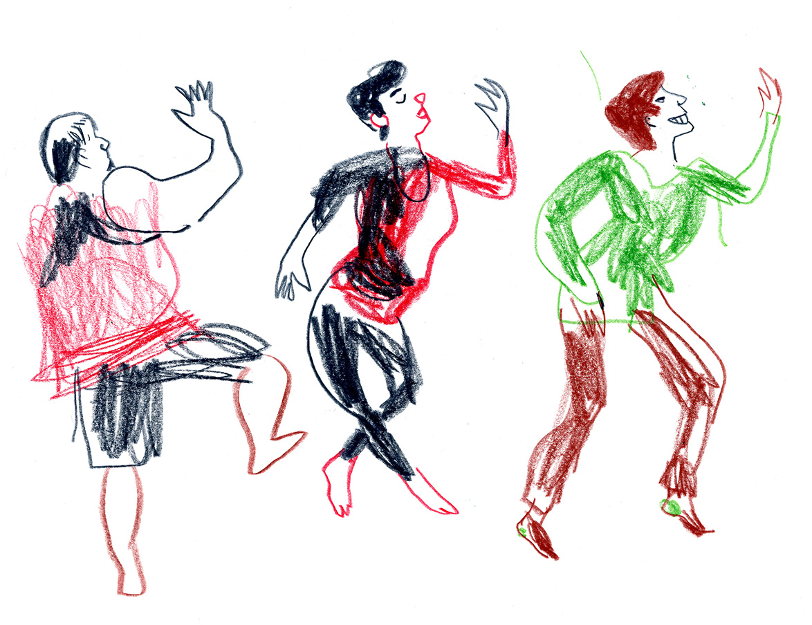 Sketching-dancing