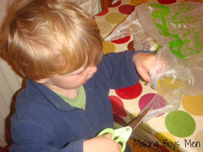 Making Boys Men: Things To Do With Plastic Bags and Kids
