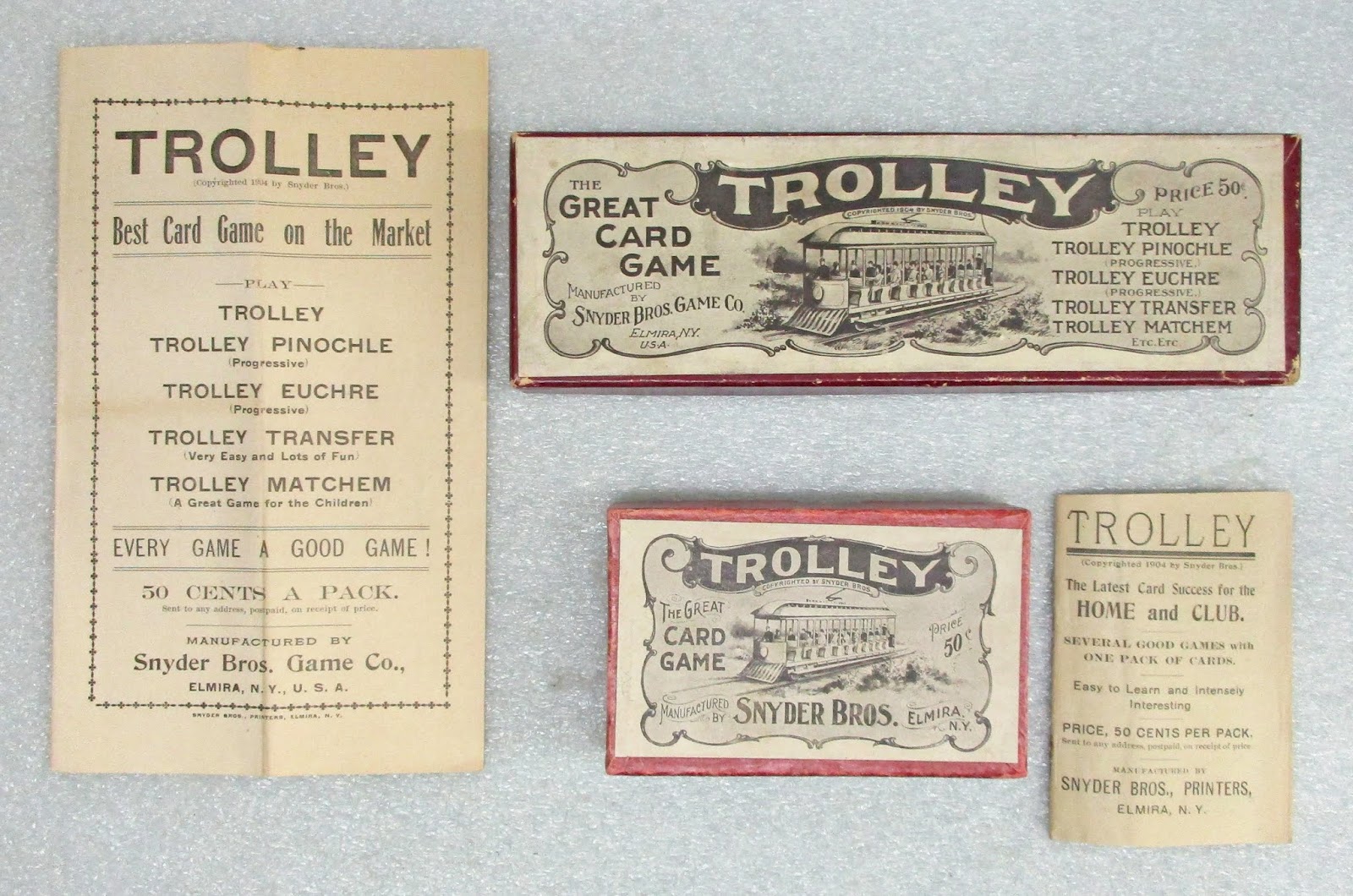 Chemung County Historical Society: The Trolley Card Game: Look Out For It!