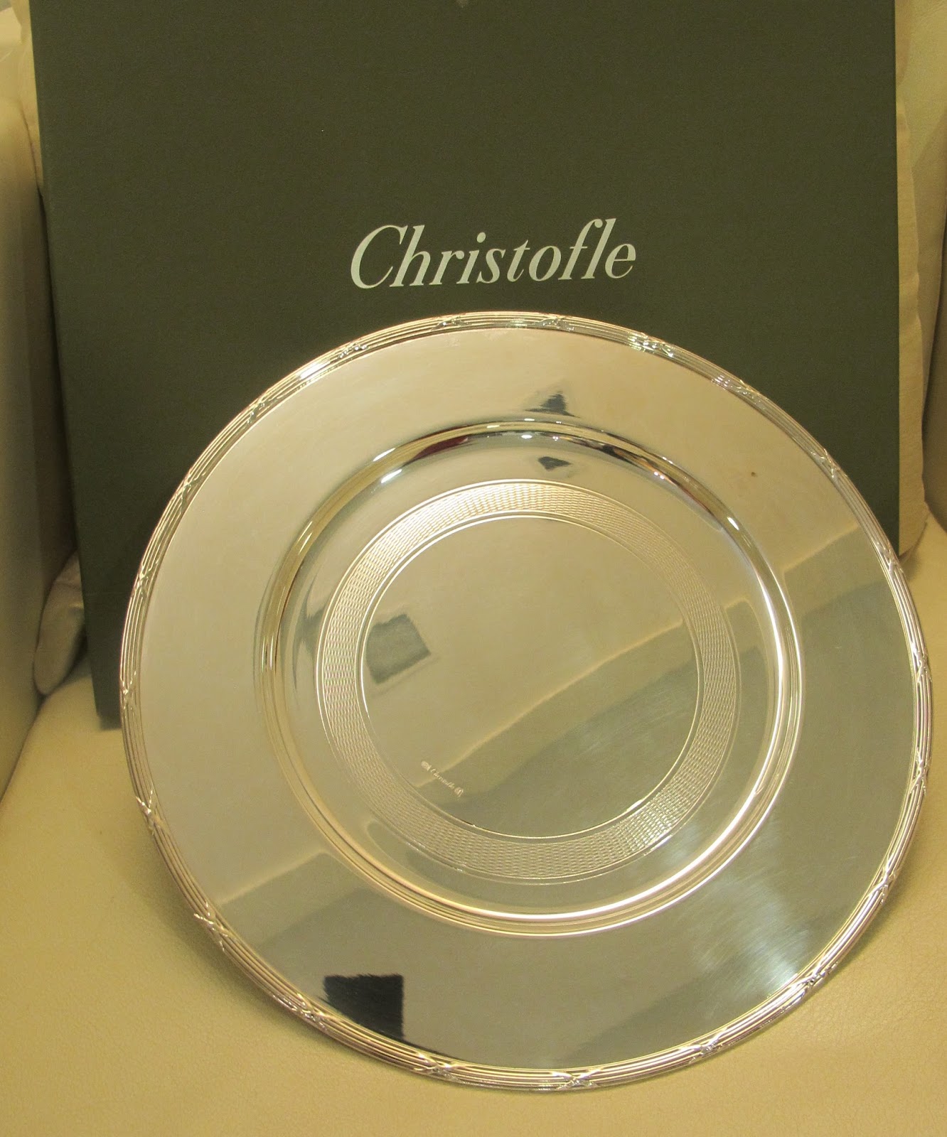 Christofle Silverware : UNDERPLATE ALBI RUBANS CR-HT 4111965