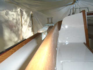 Joule, Cape Dory Typhoon (hull #1044): Installation of Jib Tracks and ...