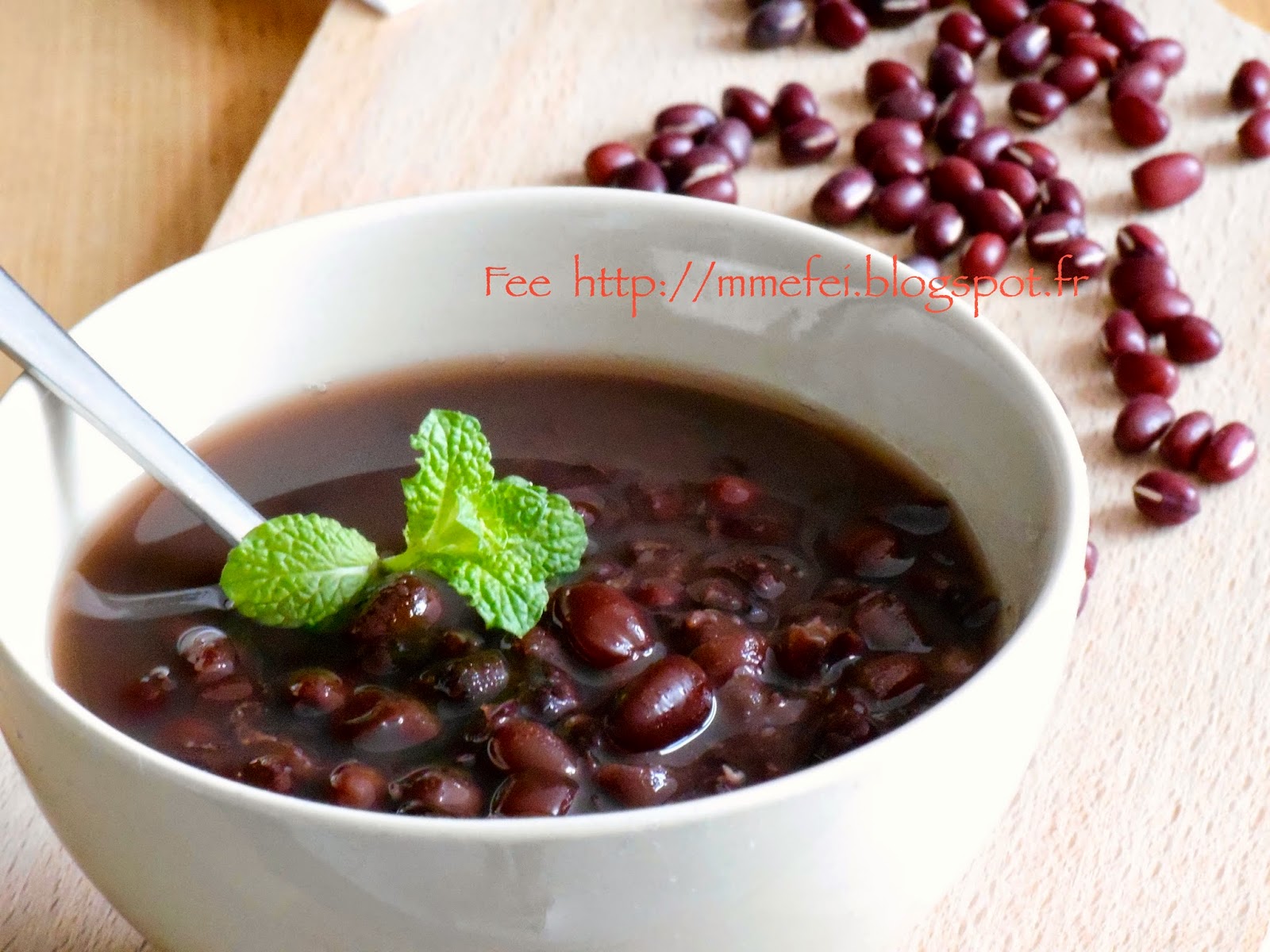 fee kitchen: Dessert: Soupe aux haricots rouges chinois(azuki) 養生湯品:蜂蜜紅豆湯