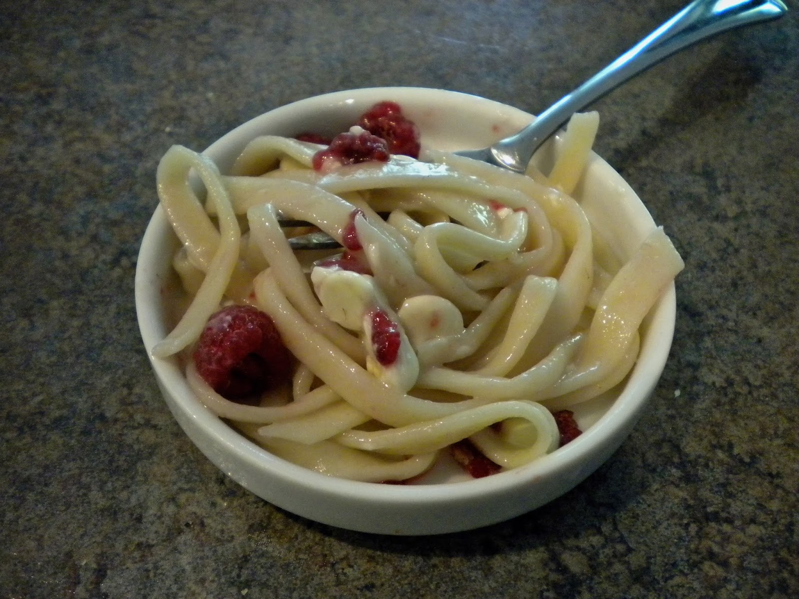 Caitlin's Kitchen Creations: White Chocolate Raspberry Pasta