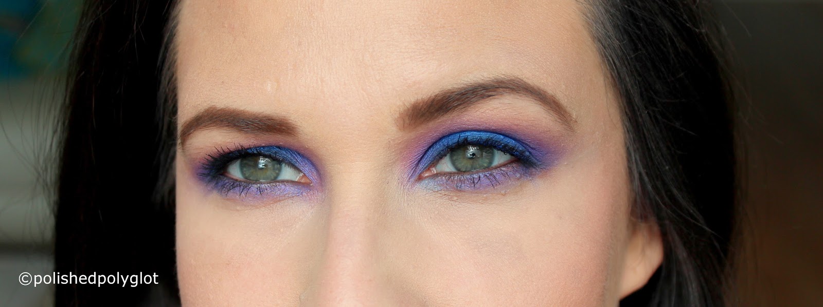 Makeup │ Electric look in Blue and Purple [Monday Shadow Challenge ...