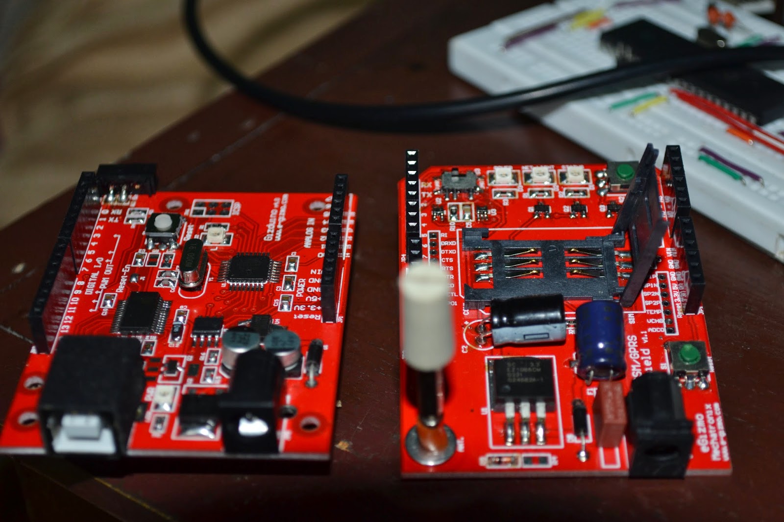 Kirk's Awesome Projects - ECE Rocks!: Gizduino (Arduino Clone) & GSM ...