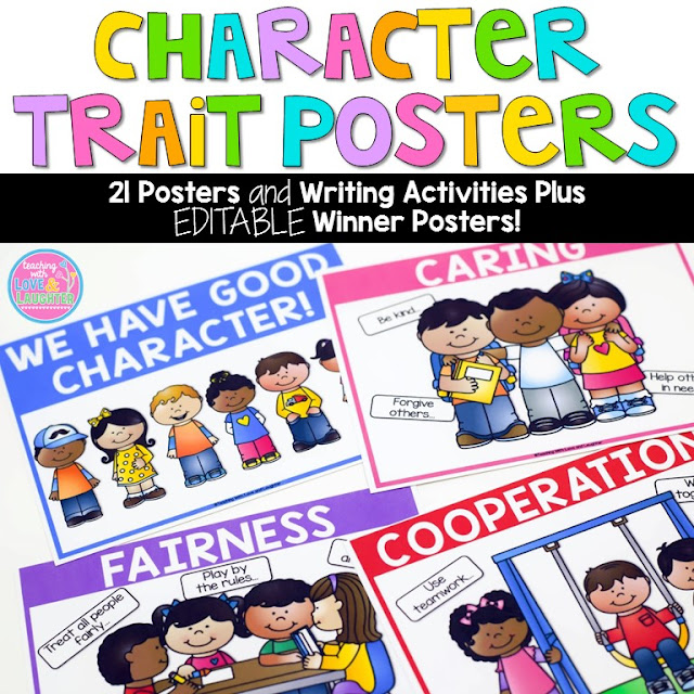 Teaching With Love and Laughter: Character Traits Posters