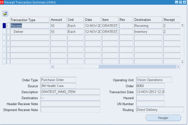 Oracle Applications Knowledge Sharing- Ajay Atre: WMS Inbound Receiving ...