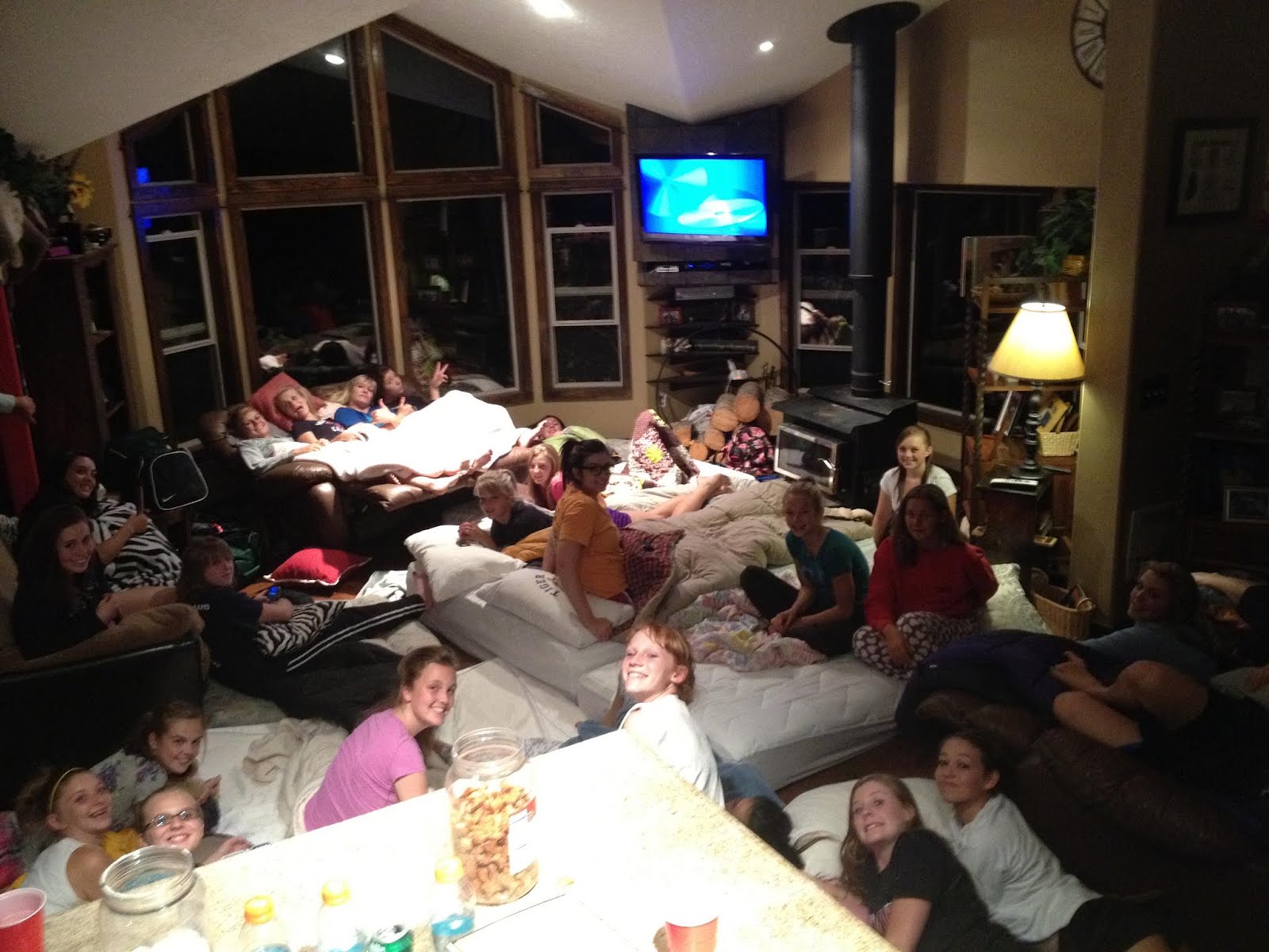 Pinedale Wrangler Volleyball: Team Sleep Over