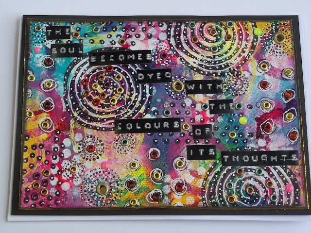 Kezzy's Crafty Journey: Bright and Funky Card