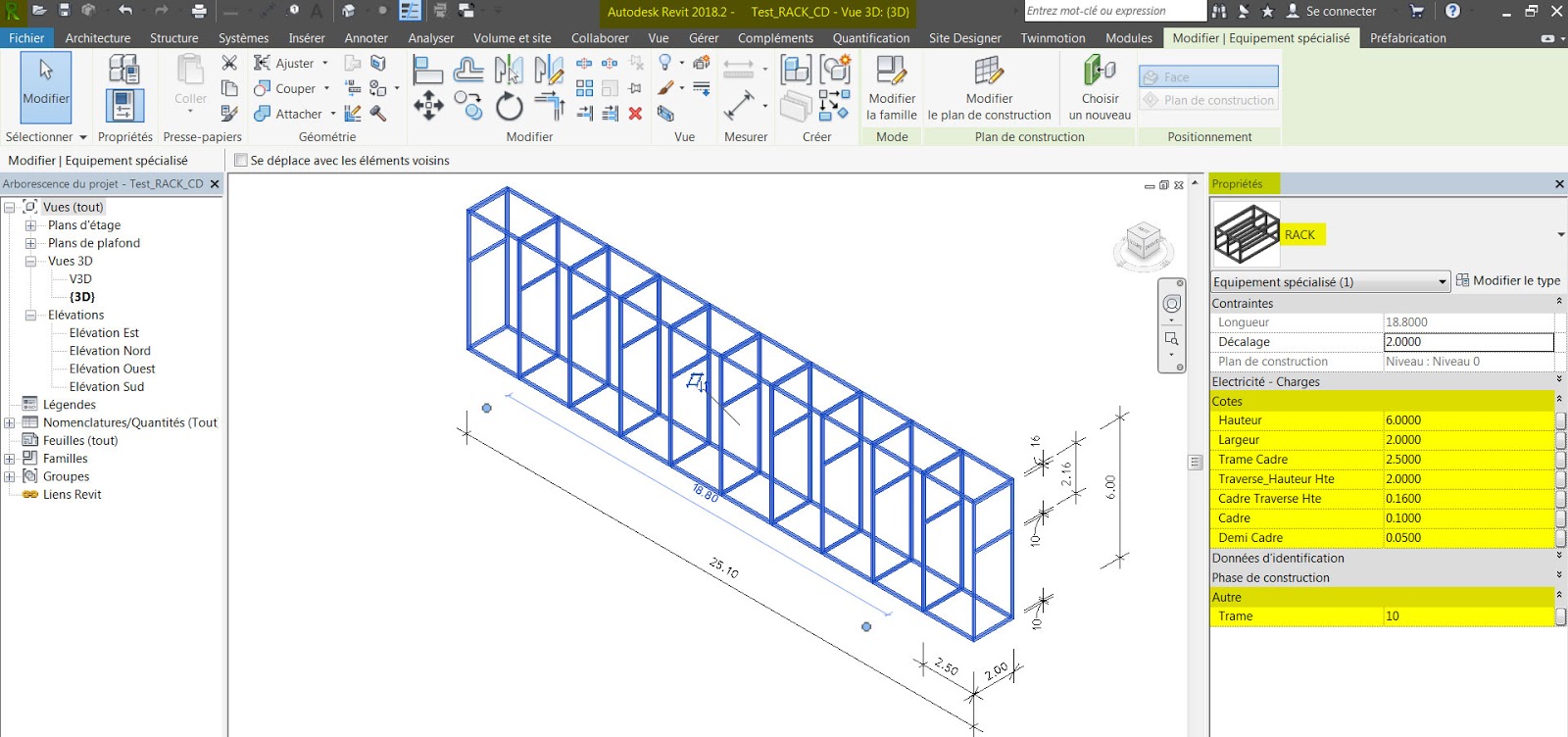 Revit-Mémo: REVIT 2018_Revit MEP_Rack support canalisations (Famille ...