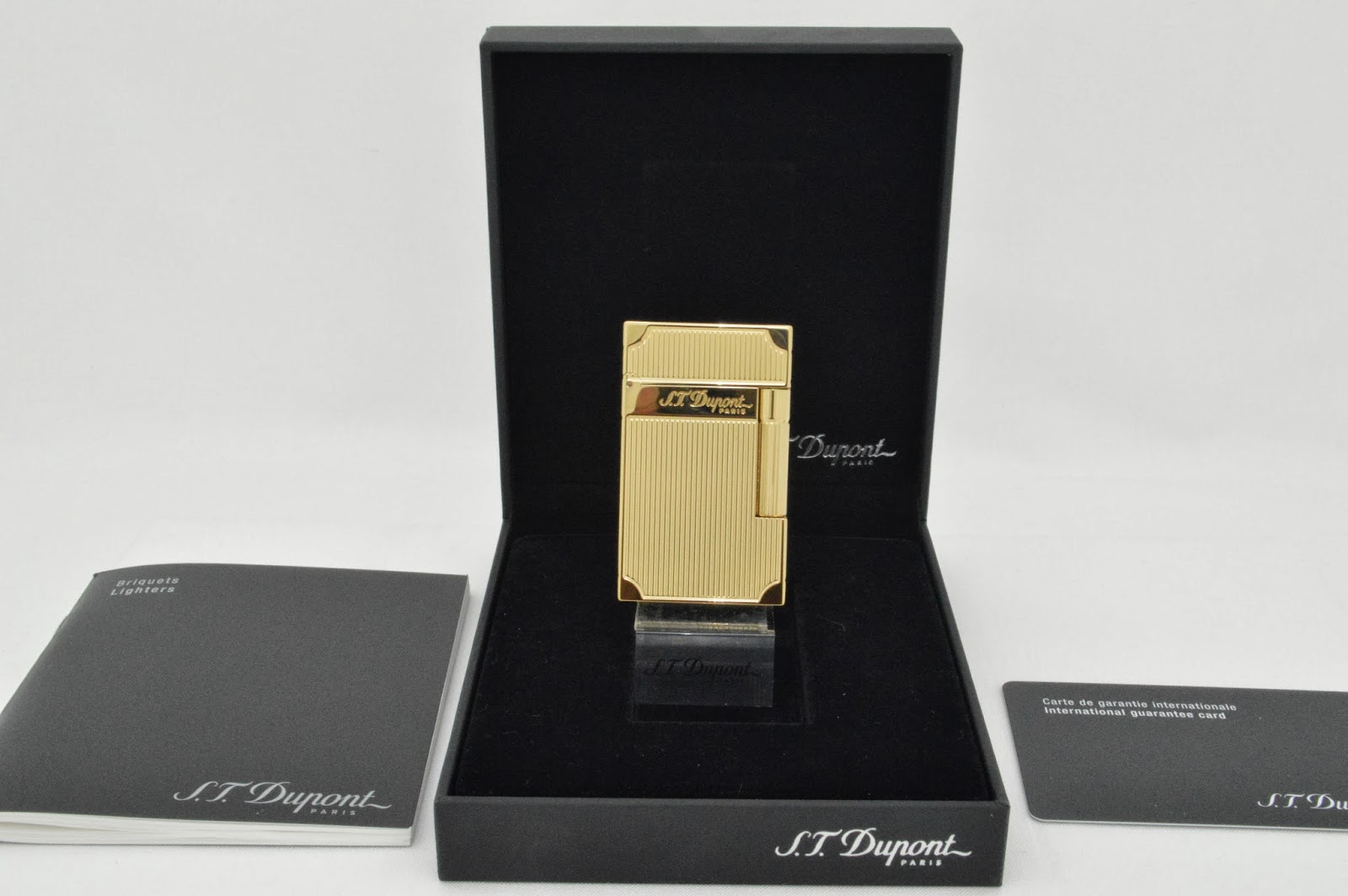 ziq S.T. DUPONT collections: NEW ORIGINAL S.T.DUPONT LINE 2 GOLD WITH ...