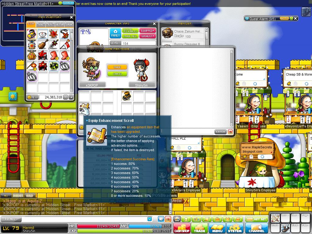 MapleSecrets - ☯ IMBA and CRAZY RICH MapleSEA Legend ☯ ♛: MapleSEA ...