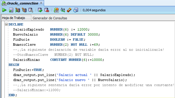Un Ingeniero Informático Apasionado Por Los Datos Cláusula Declare En Pl Sql