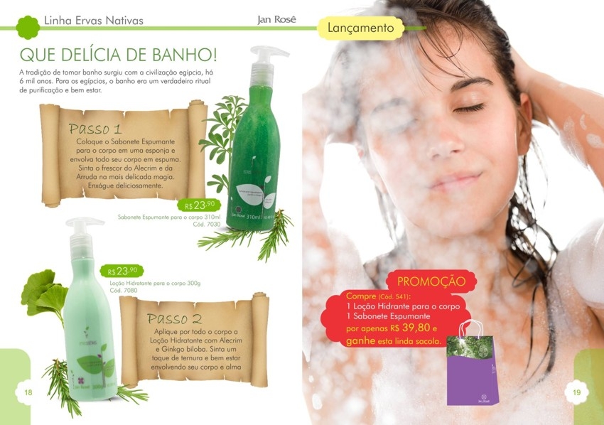 LANÇAMENTO - Linha Ervas Nativas ~ Jan Rosê Cosméticos