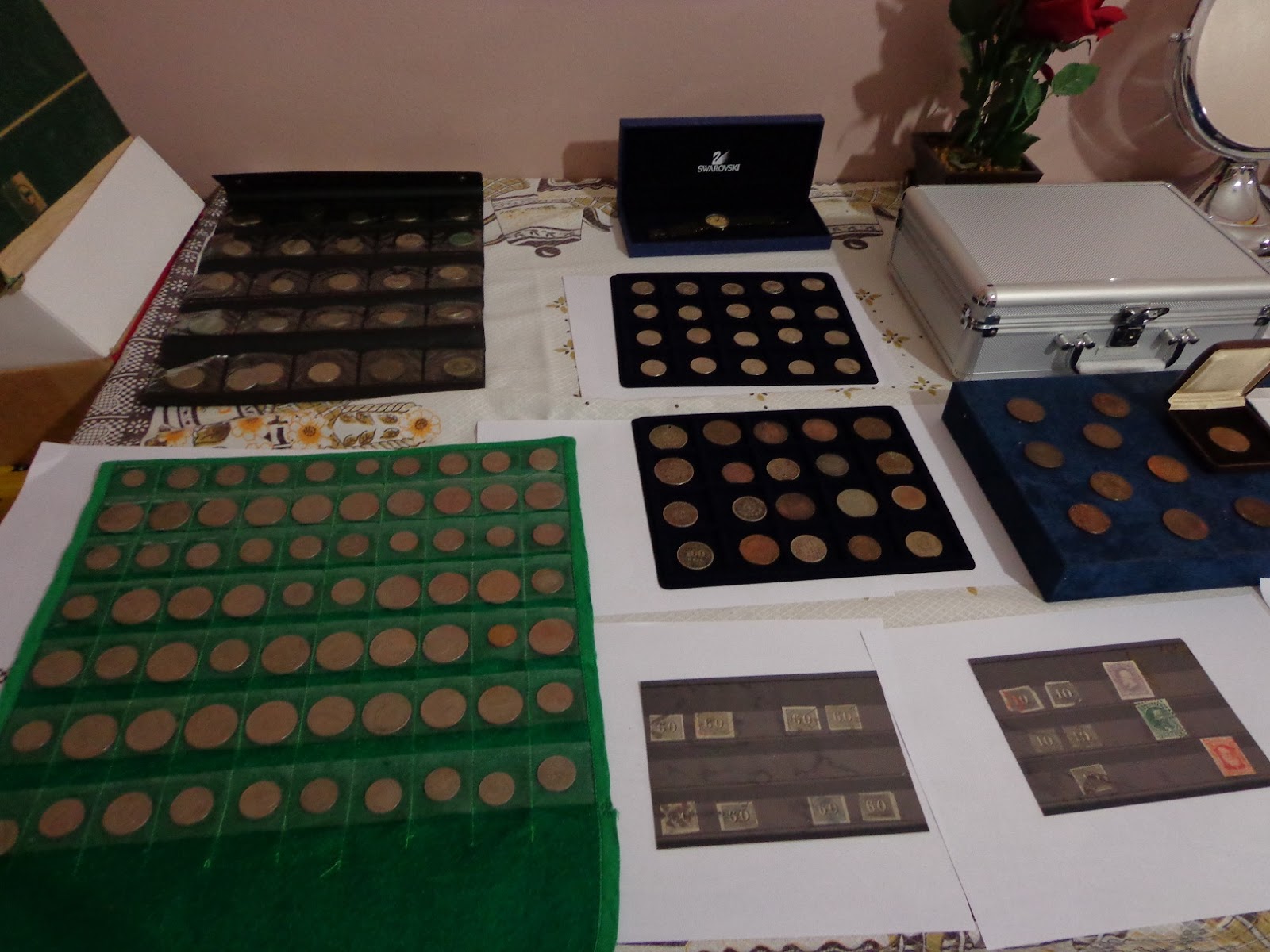 LISTA DE PRODUTOS: RARO LOTE DE MATERIAL NUMISMÁTICO E FILATÉLICO