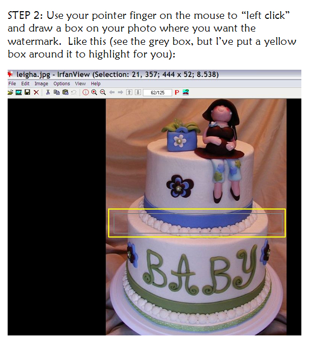 Peggy Does Cake.: Cake Tutorial: Watermark Your Cake Photos with ...
