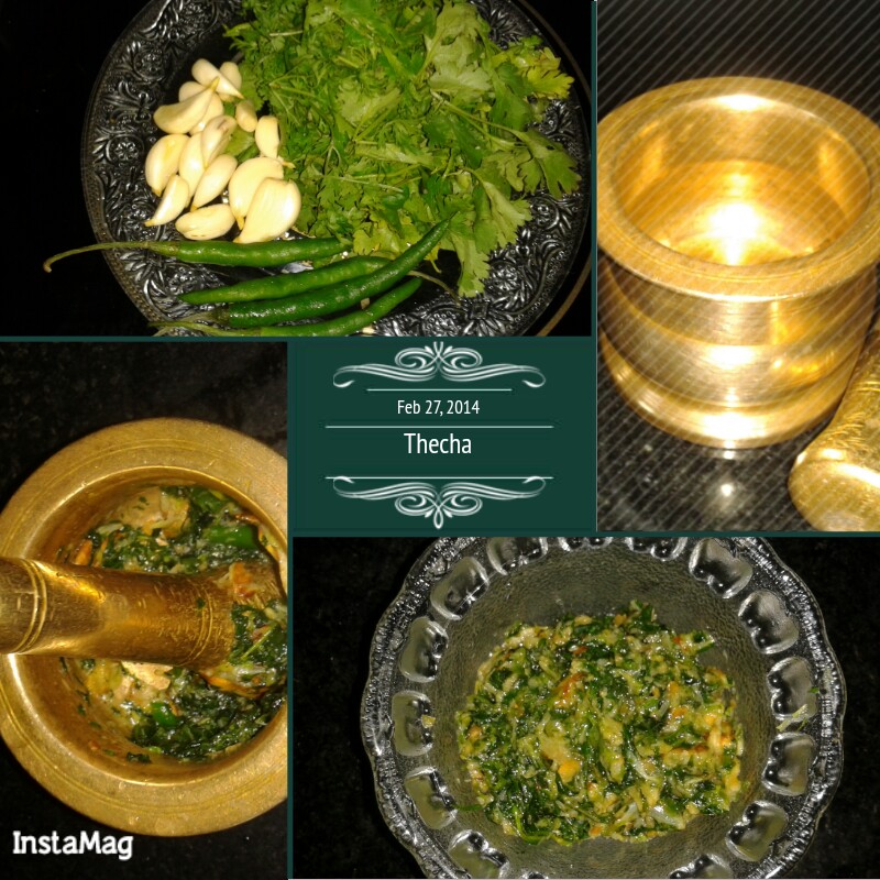 Veg Indian Good Food Recipes..: Thecha - Sautéed Garlic Green Chilly ...