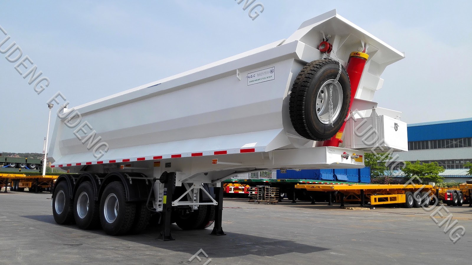 Shandong Fudeng Automobile Co.,Ltd: factory 3 axle 40ton end tipper ...