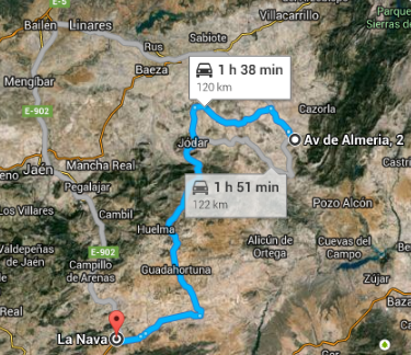 El blog de Fátima: Viaje a Granada con Google Maps