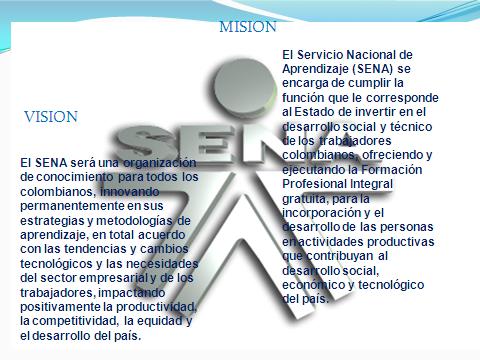 BOSQUEJOS DE LA INDUCCION 257908: MISION Y VISION DEL SENA