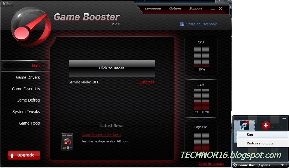 TECHNOR16: How to speed your PC to play better games- Gamebooster