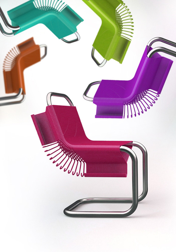 ideasthai: ไอเดียเก้าอี้ไม้แขวนเสื้อเก๋ๆกับ Clothes Hanger Chair