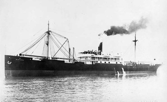 SS Mariana, sunk by U-126 under Ernst Bauer east of Mayaguana, Bahamas ...