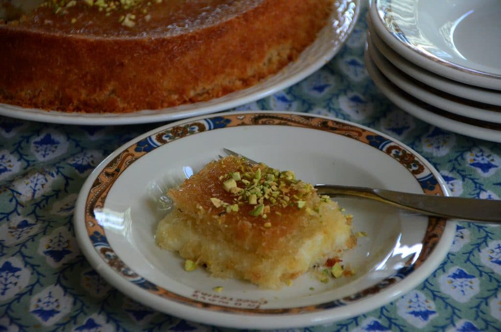 Lebanese Knafeh Jibneh with Orange Blossom Syrup Recipe | LEBANESE RECIPES