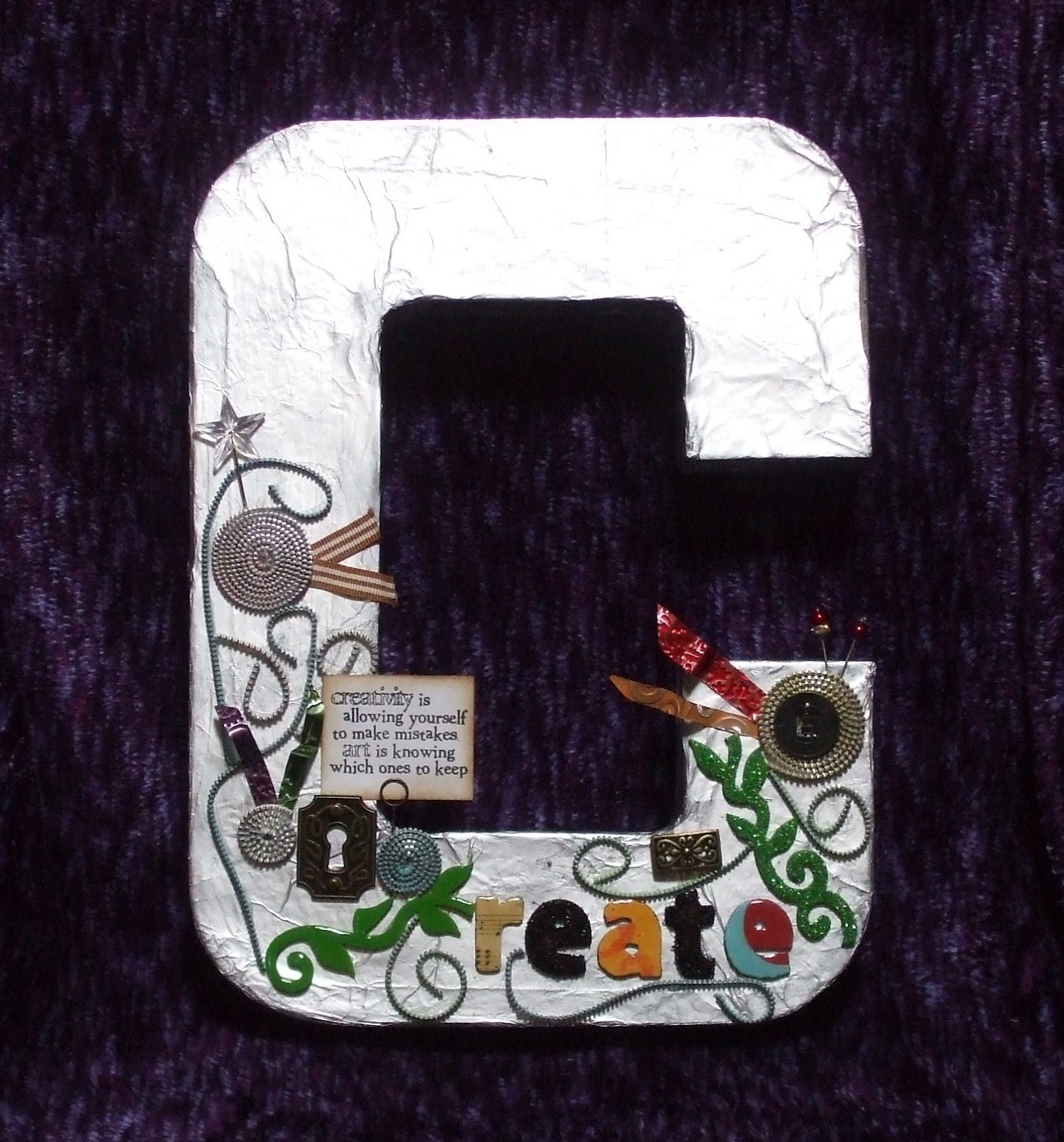 Just a Craftin: "Create" sign