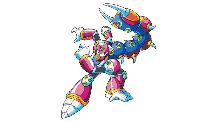 ROCKMAN X CYBER MISSION BOSS 07.電磁蜈蚣(Magna Centipede) - RMMH洛克人回憶之館