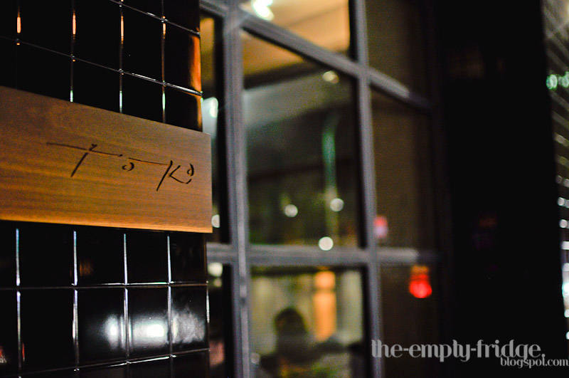 The Empty Fridge.: Toko Japanese Restaurant, Surry Hills