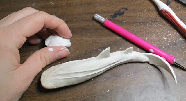 Holly's Creations in Clay: Whale Shark Sculpture Process
