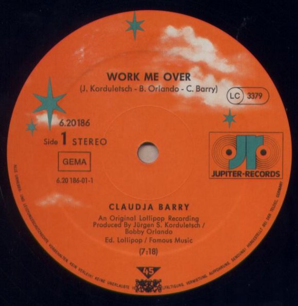 Disco Vinyl : CLAUDJA BARRY