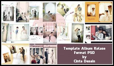 Template Album Kolase Format PSD Volume-2 - Album Kolase Wedding ...