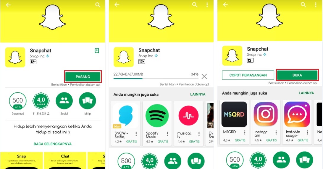 APA ITU SNAPCHAT ? CARA DAFTAR DAN MENGGUNAKAN APLIKASI SNAPCHAT ...