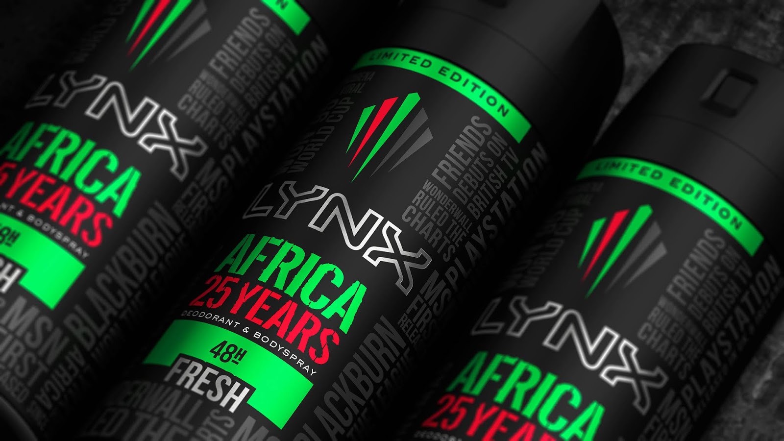 LYNX Africa 25 years Limited Edition Range on Packaging of the World ...