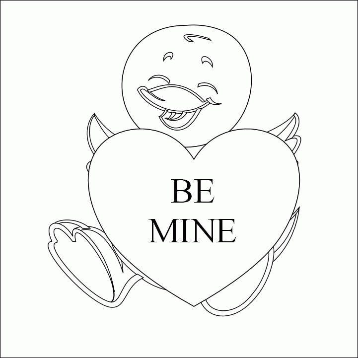 Kids Page: - Ducky-Be-Mine jpeg Coloring Pages