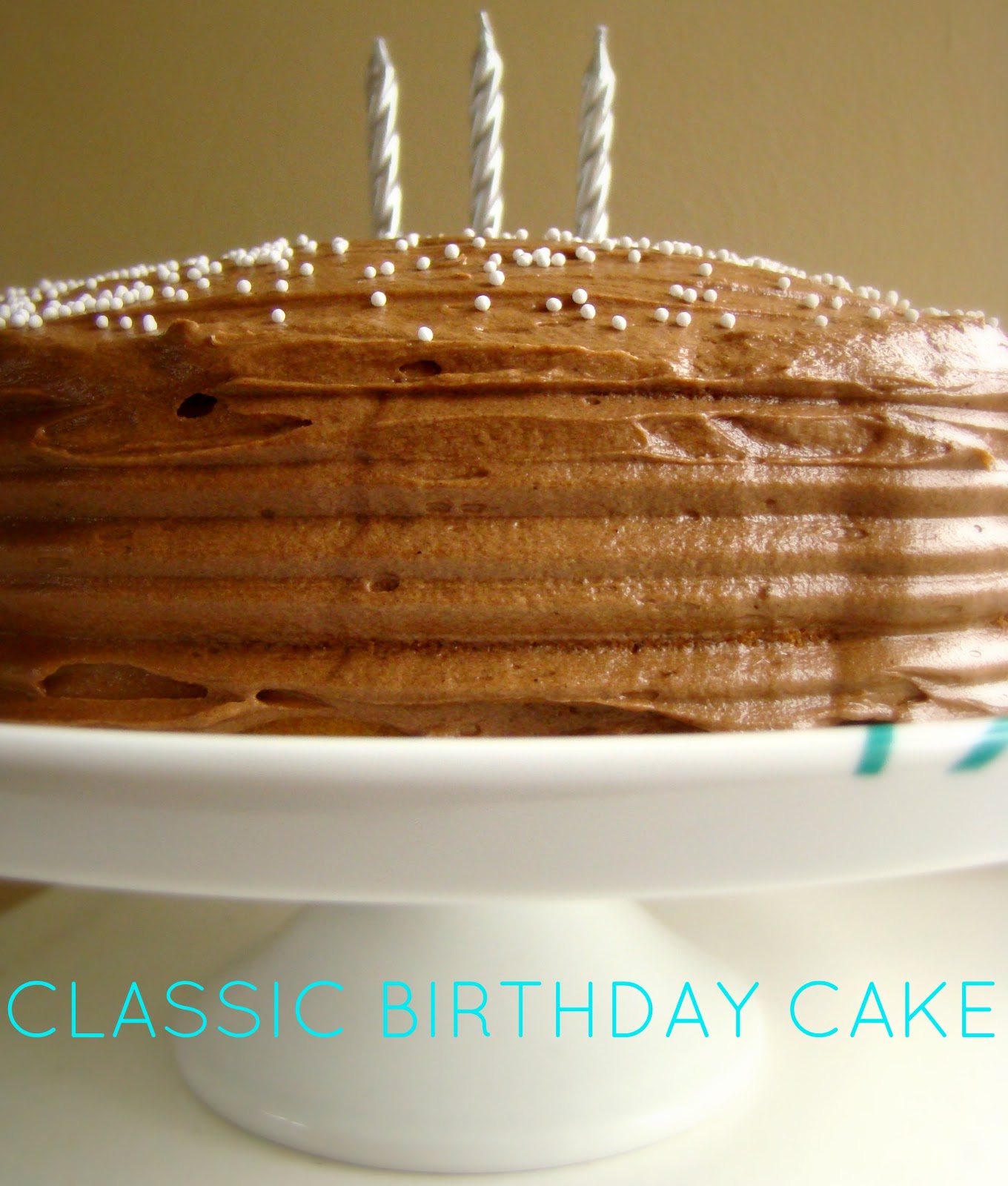 Classic birthday cake